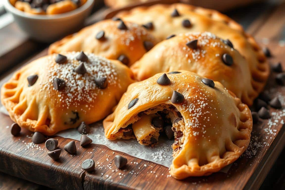 Indulge in Homemade Chocolate Chip Cookie Dough Turnovers